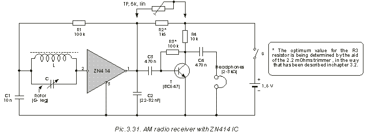 3.10 Miniature Receiver with ZN414 (ZN414Z) IC | Radio Receivers, from ...