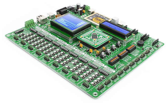EasyPIC PRO v7 - 80/100-pin PIC Development Board with Debugger